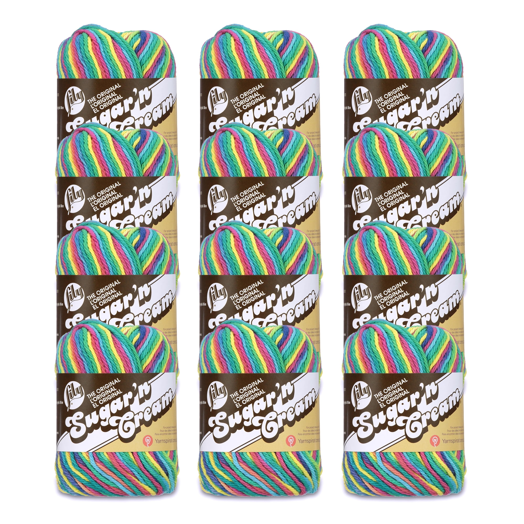 Lily Sugar'n Cream® The Original Ombre #4 Medium Cotton Yarn ...