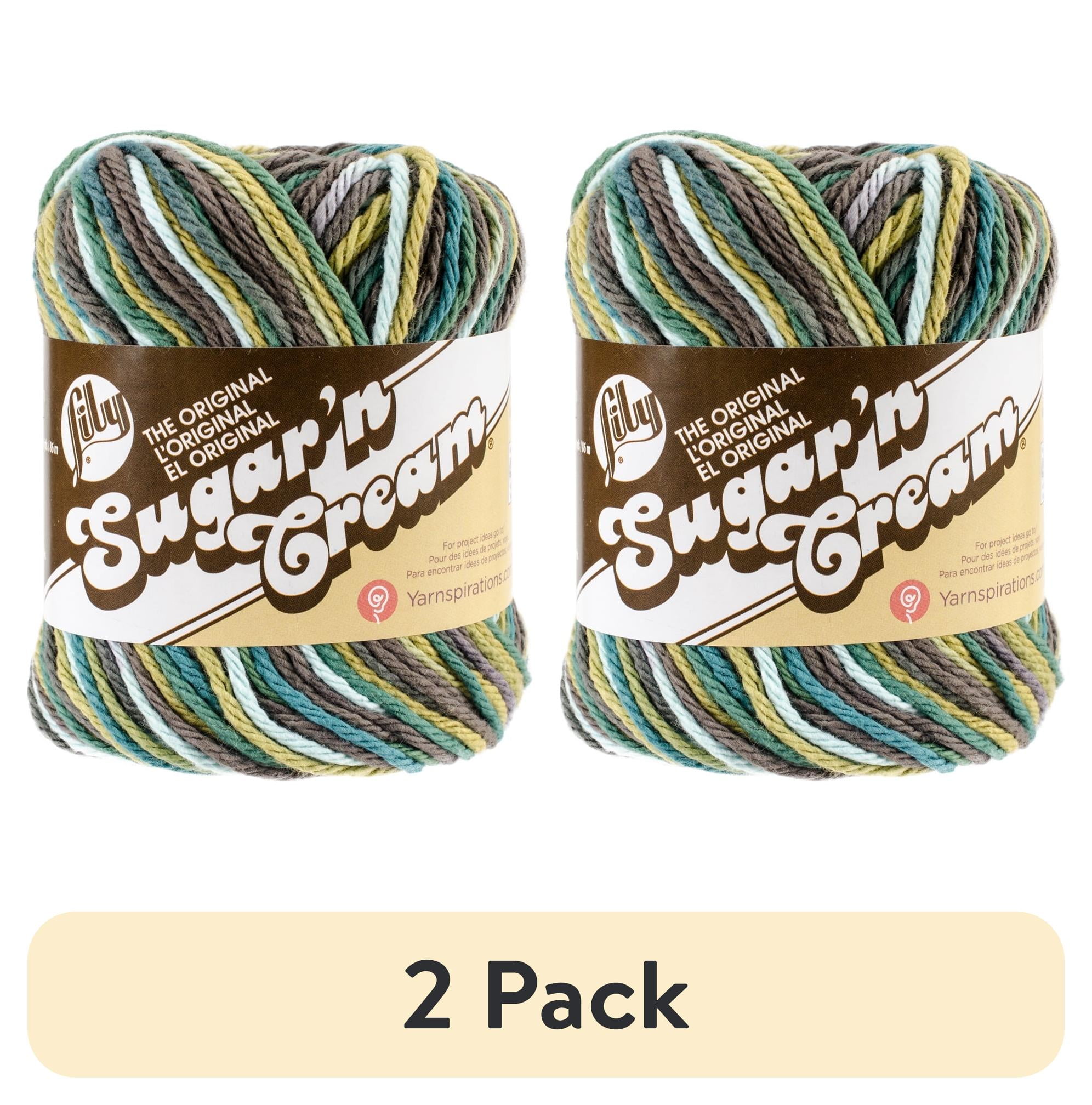 (2 pack) Lily Sugar'n Cream Yarn - Ombres-Rickrack - Walmart.com