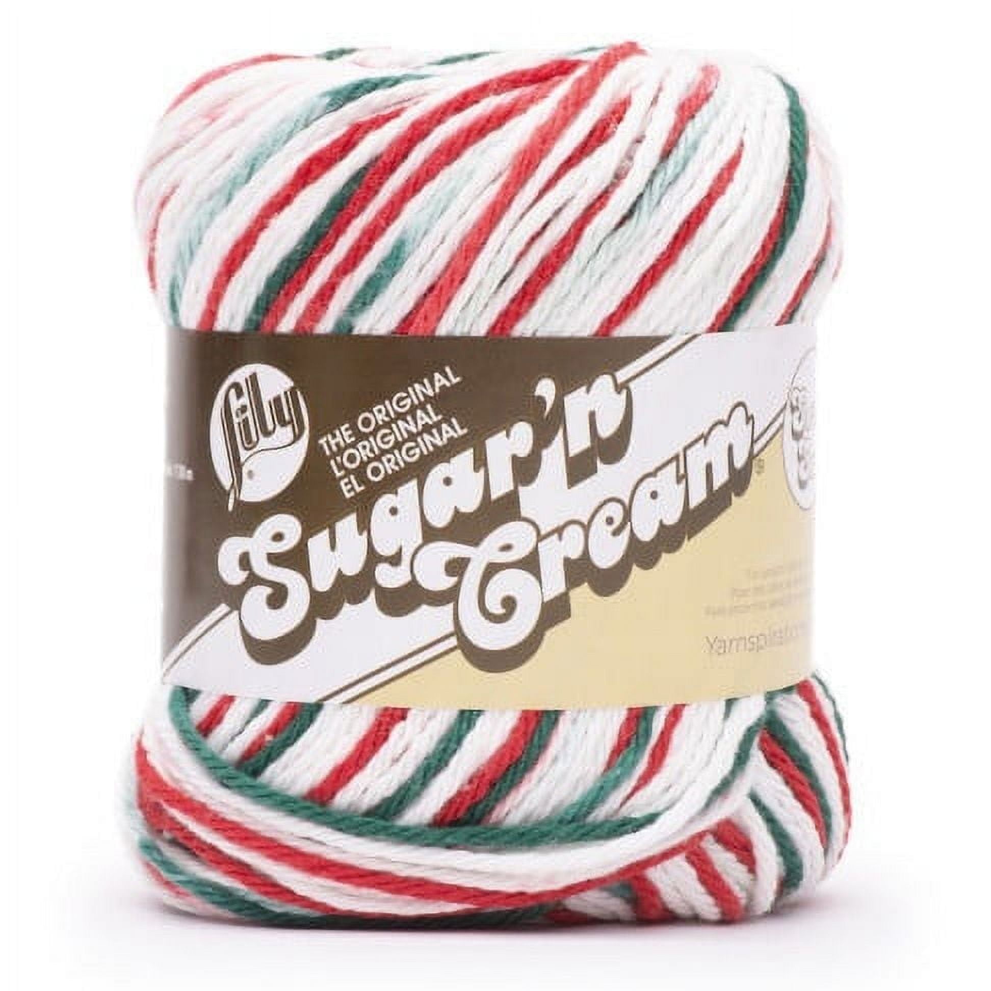 Lily Sugar'n Cream Yarn - Ombres Super Size-Mistletoe - Walmart.com