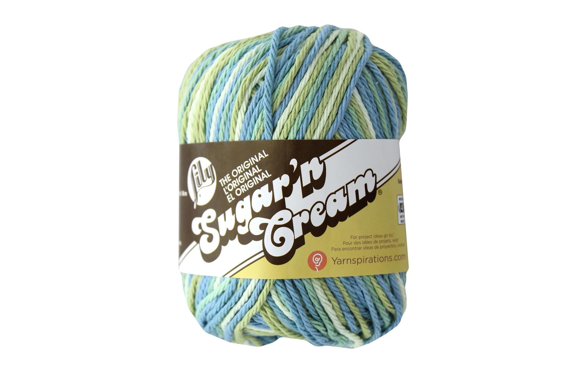 Lily Sugar'n Cream Cotton Yarn - Ombres-Waterfront Ombre - Walmart.com