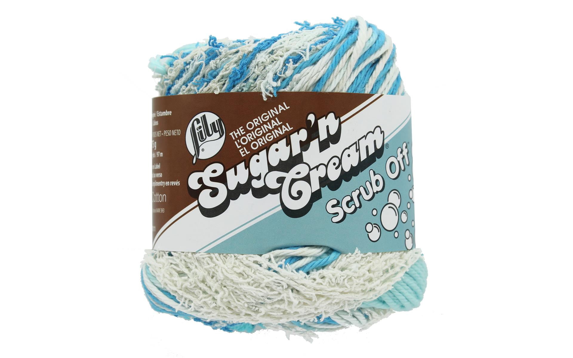 Lily Sugar'n Cream Yarn - Scrub Off-Spring Blue - Walmart.com