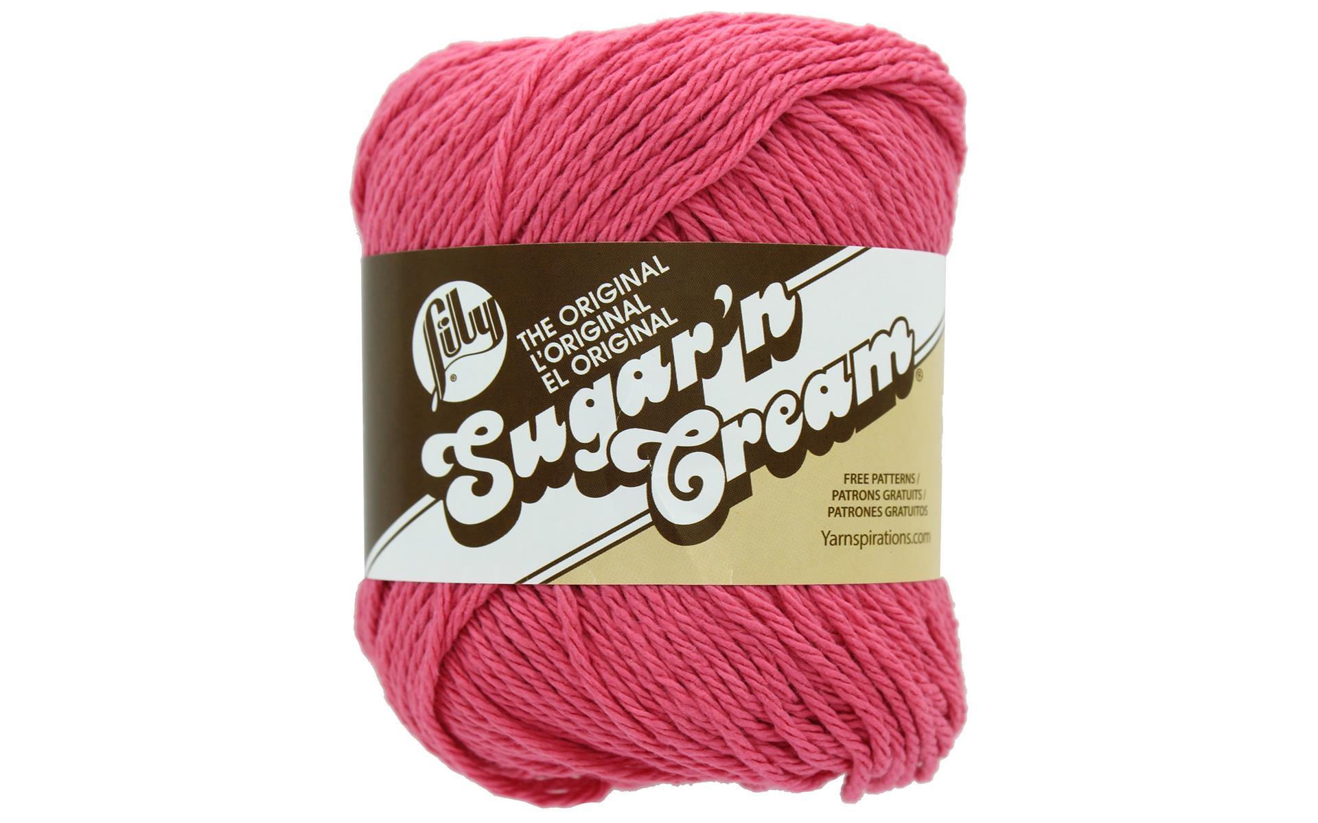 Lily Sugar'n Cream Yarn - Solids-Pretty In Pink - Walmart.com