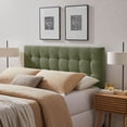 Lily Upholstered Queen Size Headboard in Leaf - Walmart.com
