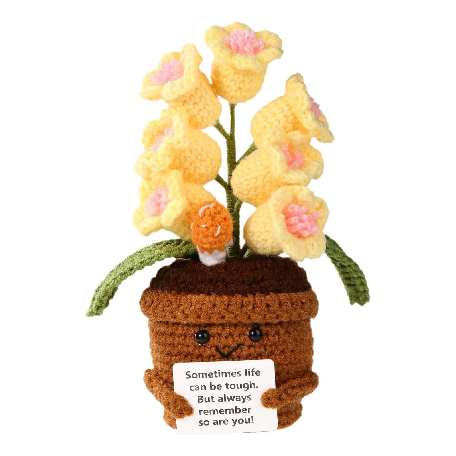 Lily of The Valley Crochet Positive Emotional Support Flower Pot ...