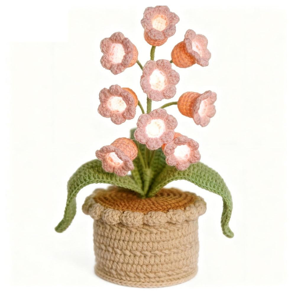 Lily of The Valley Lamp, Crochet Artificial Flower with Little Night ...
