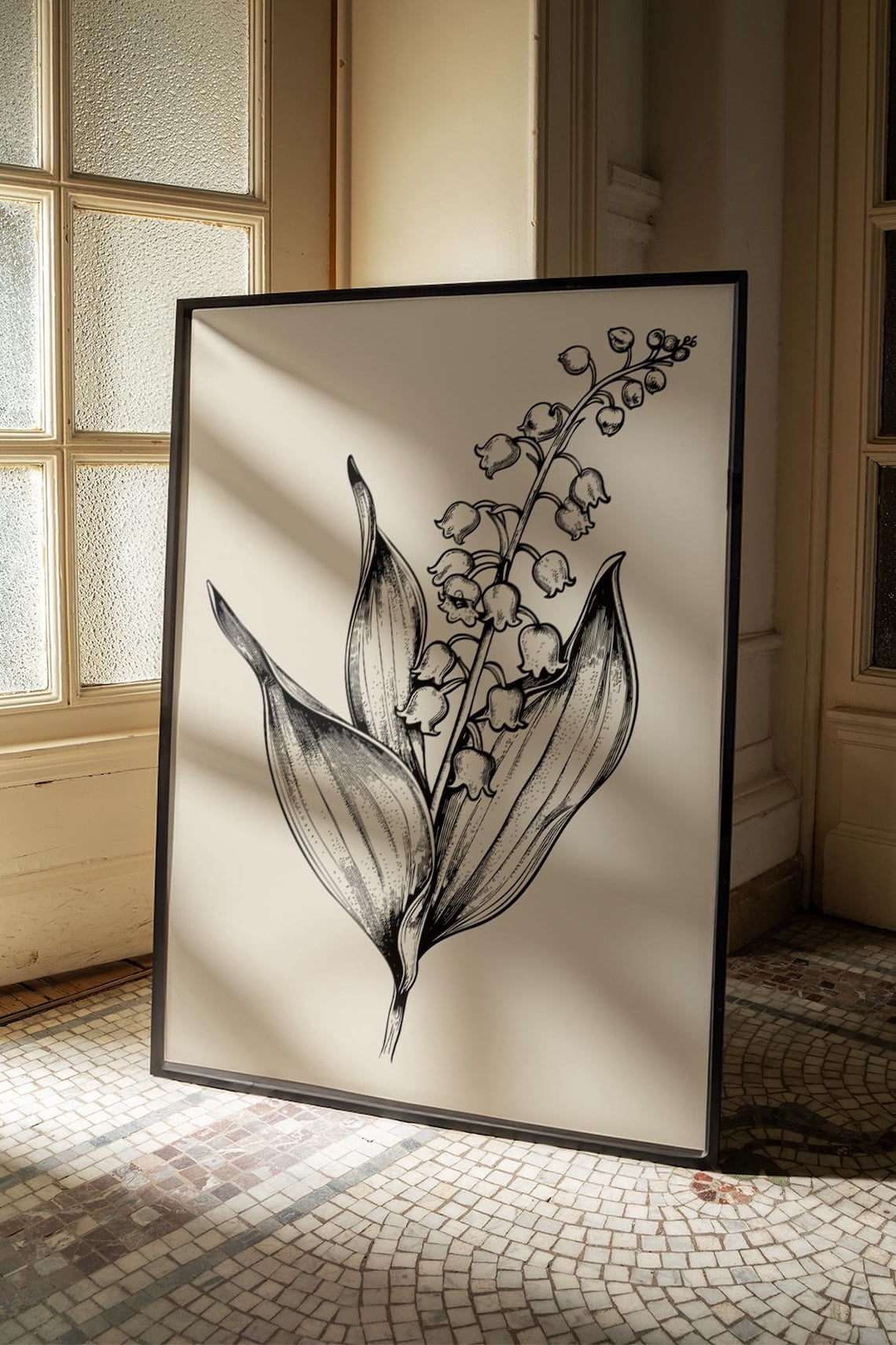 Lily Of The Valley Poster Botanical Print Lillies Of The Valley Artwork ...