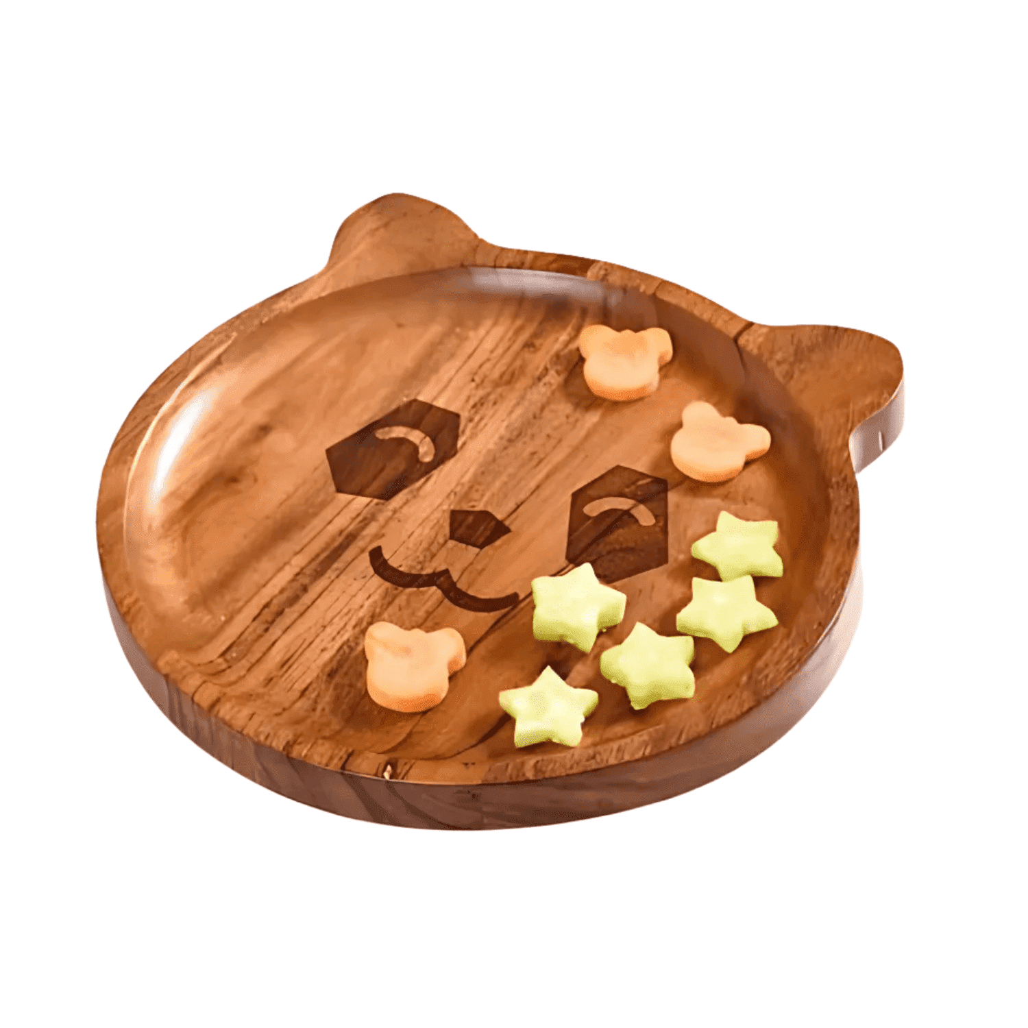 Lily and Jerrys 7.5-inch Wooden Serving Platter, Panda shaped, Acacia ...