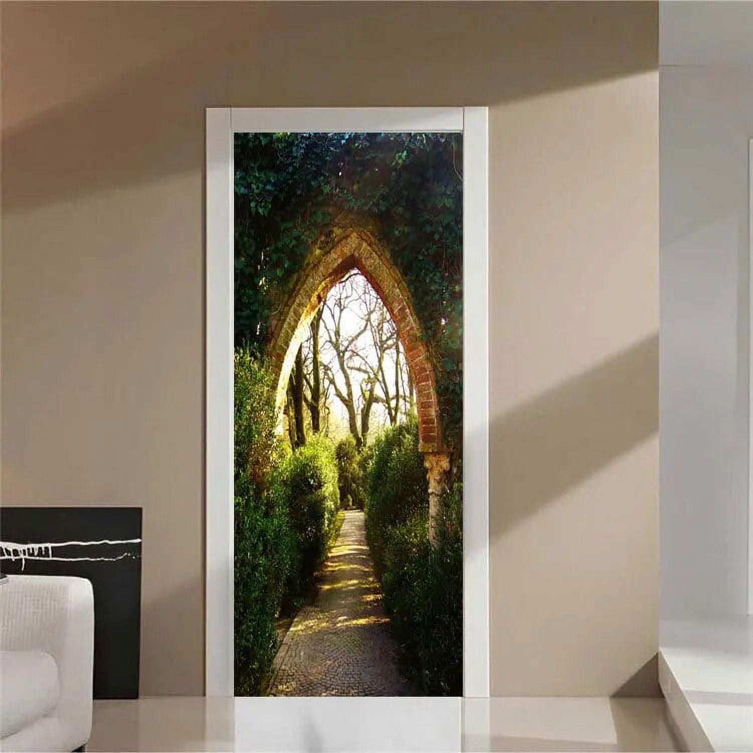 Lily door Decal natural landscape wallpaper Dinosaur door decal ...