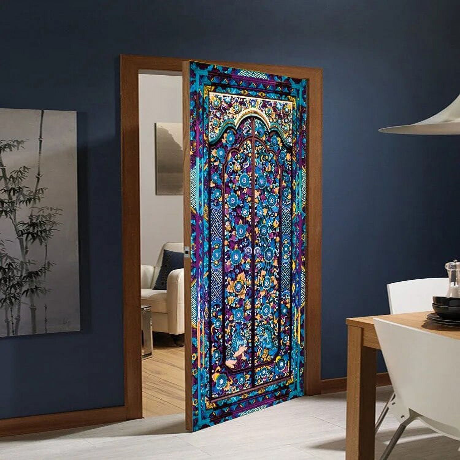 Lily door Decal natural landscape wallpaper Dinosaur door decal ...