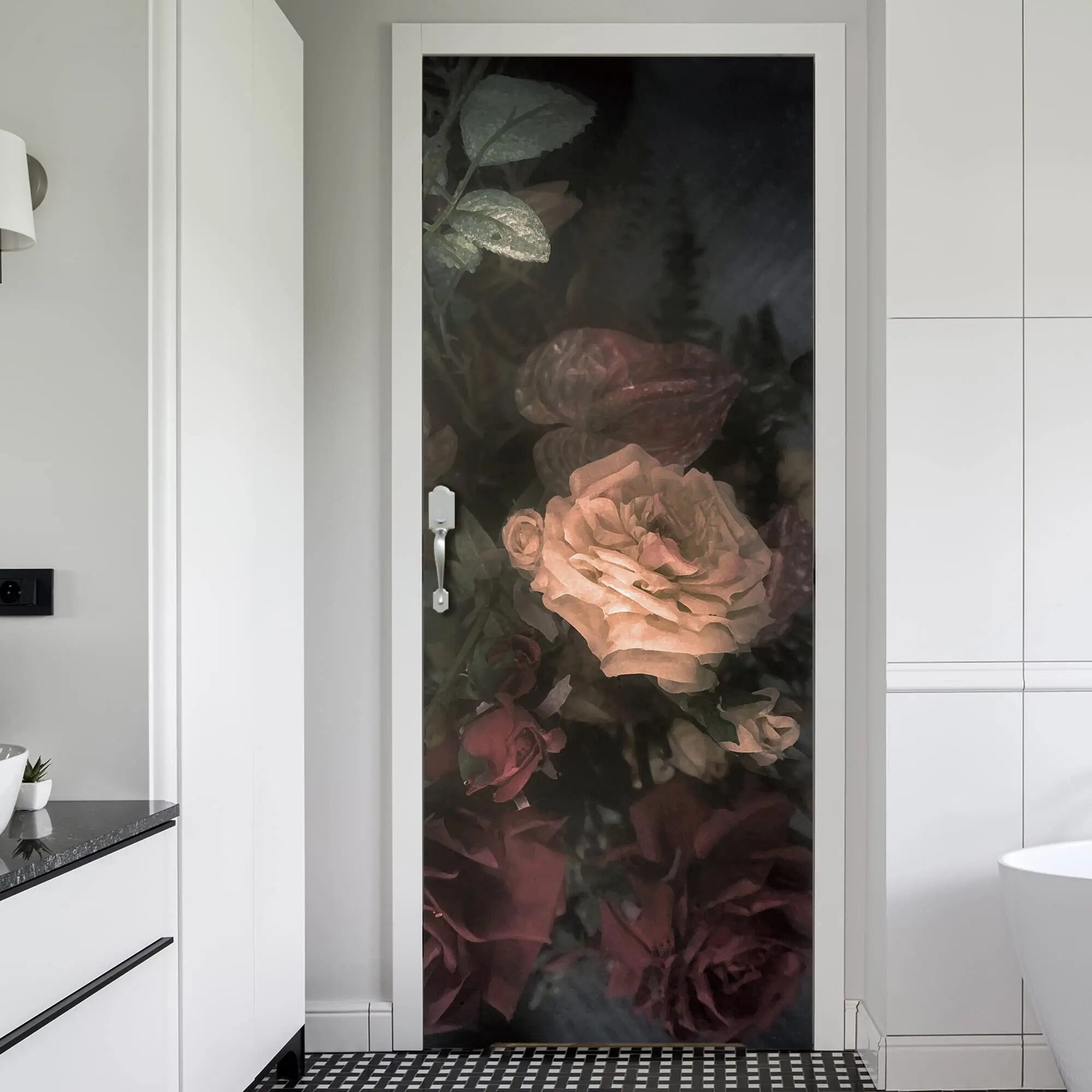 Lily door Decal natural landscape wallpaper Dinosaur door decal ...