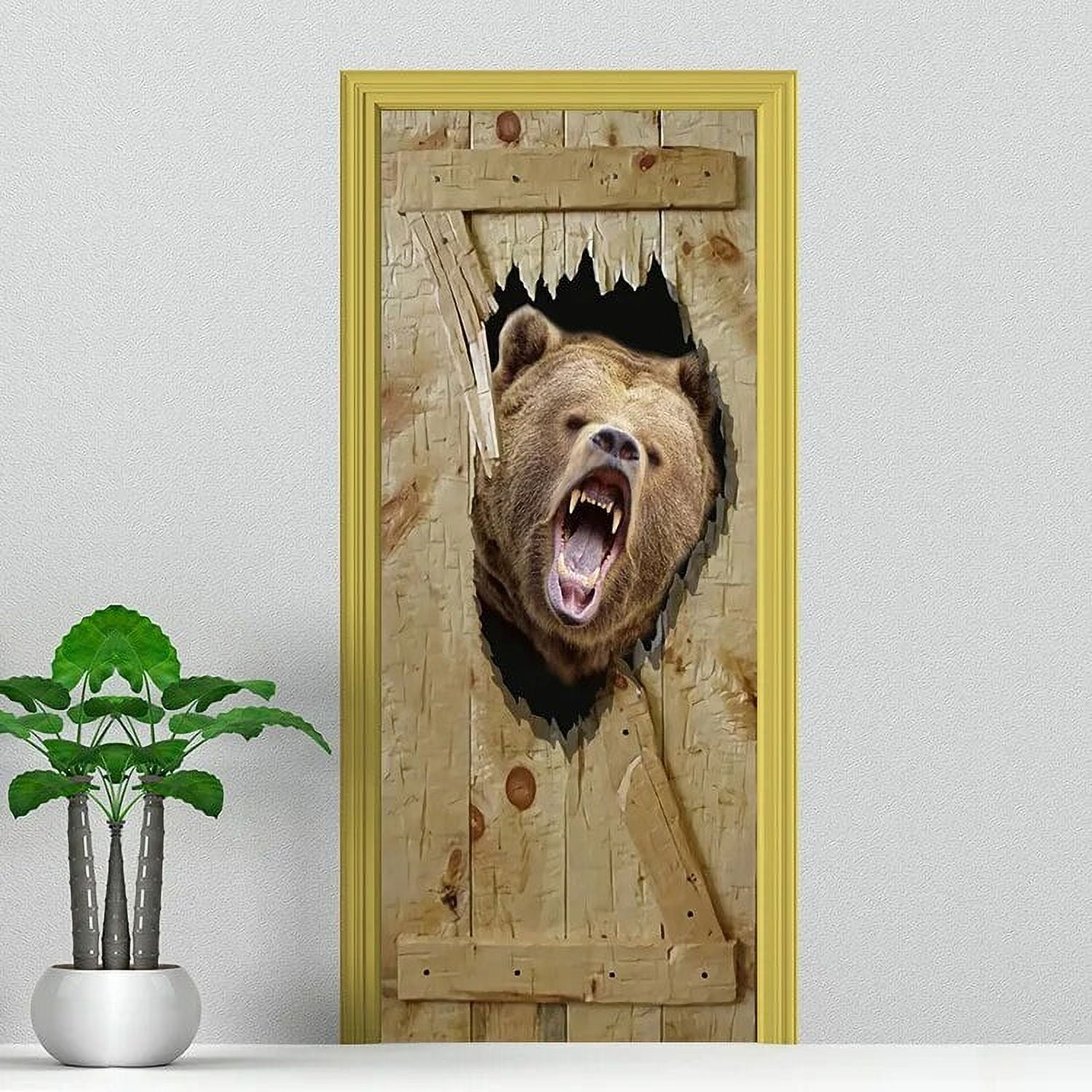 Lily door Decal natural landscape wallpaper Dinosaur door decal ...