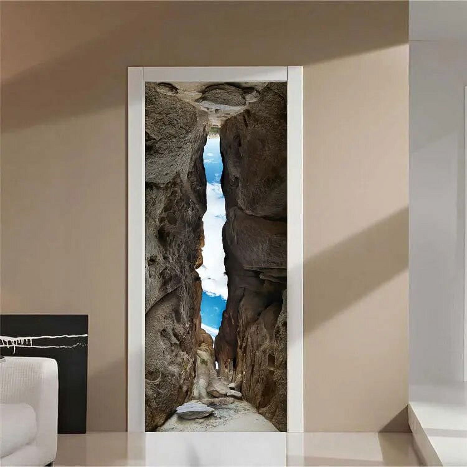 Lily door Decal natural landscape wallpaper Dinosaur door decal ...