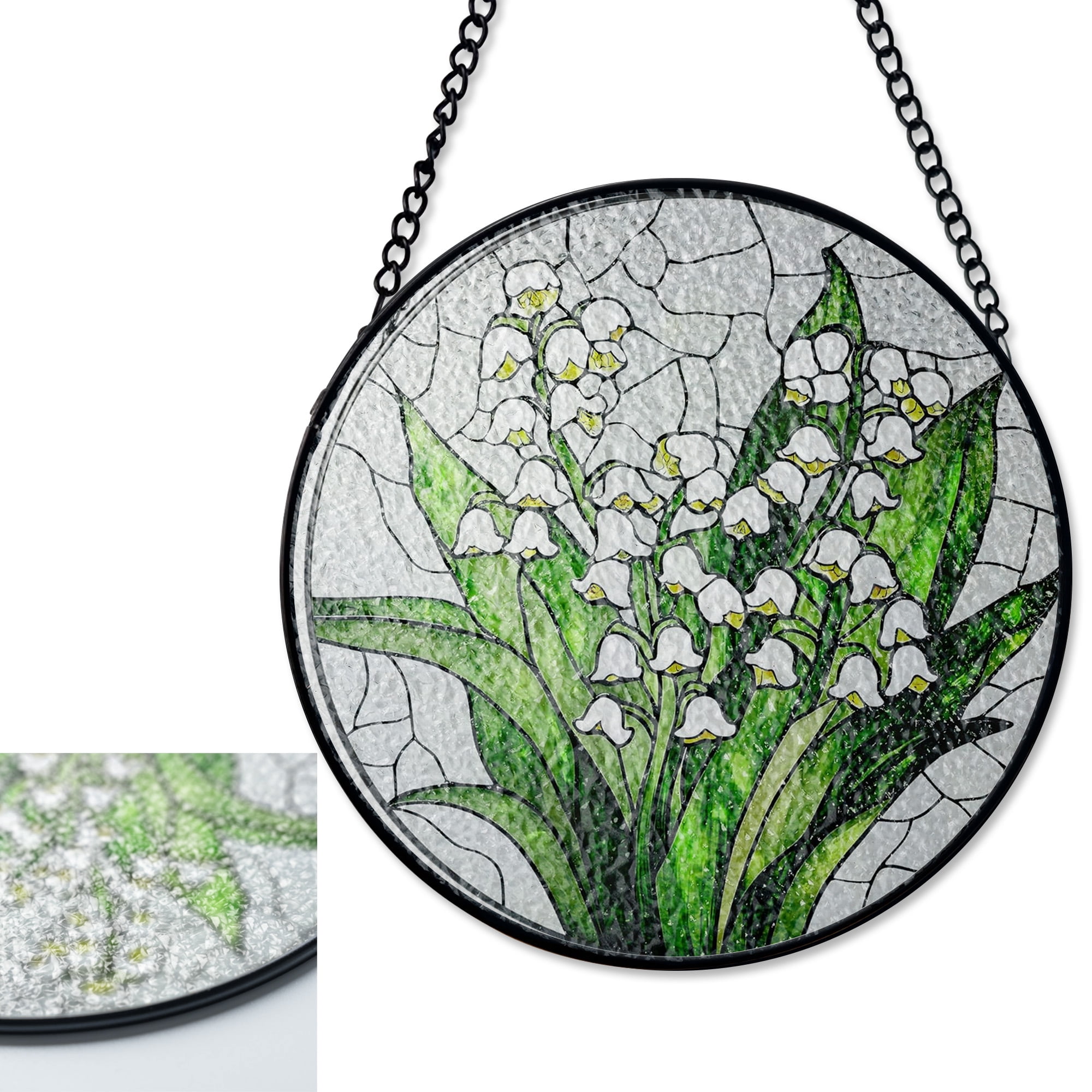 Lily of The Valley Stained Glass Suncatcher, Spring Flower Window Decor ...