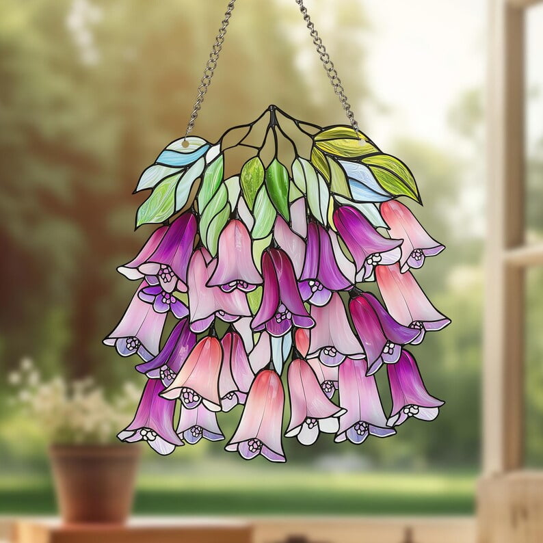 Lily of Valley Acrylic Window Hanging, Lily Flower Suncatcher, Flower Lover Gift, Lily Window ...