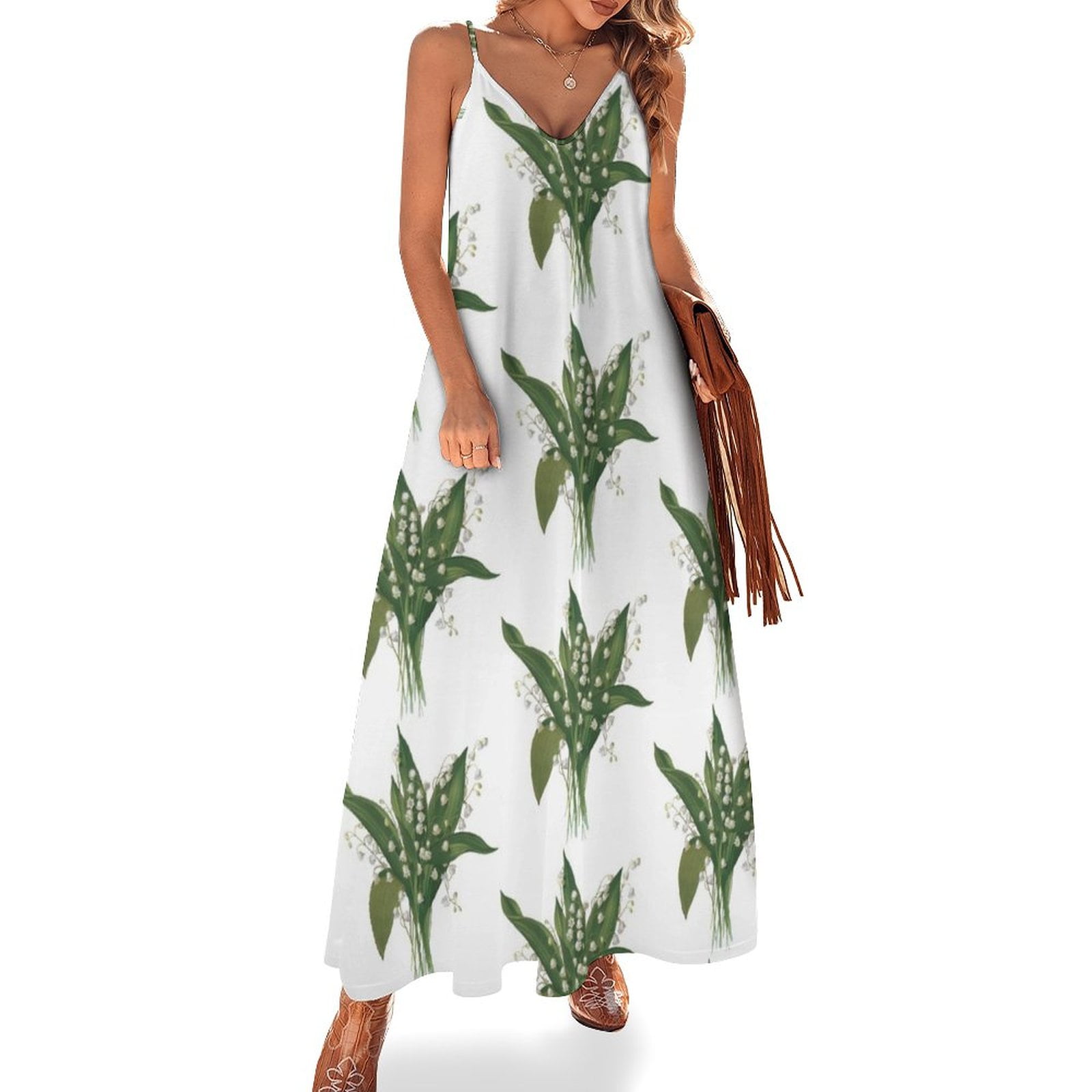 Lily of the Valley Bouquet Sleeveless Dress ceremony dresses Dresses ...