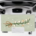 Lily of the Valley Floral Mouse Pad 35.4 x 15.8 inches Rubber Desk Mat ...