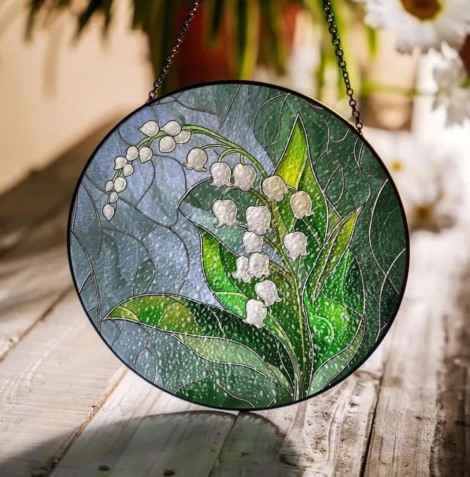 Lily of the Valley Stained Glass Suncatcher, Spring Flower Suncatcher ...