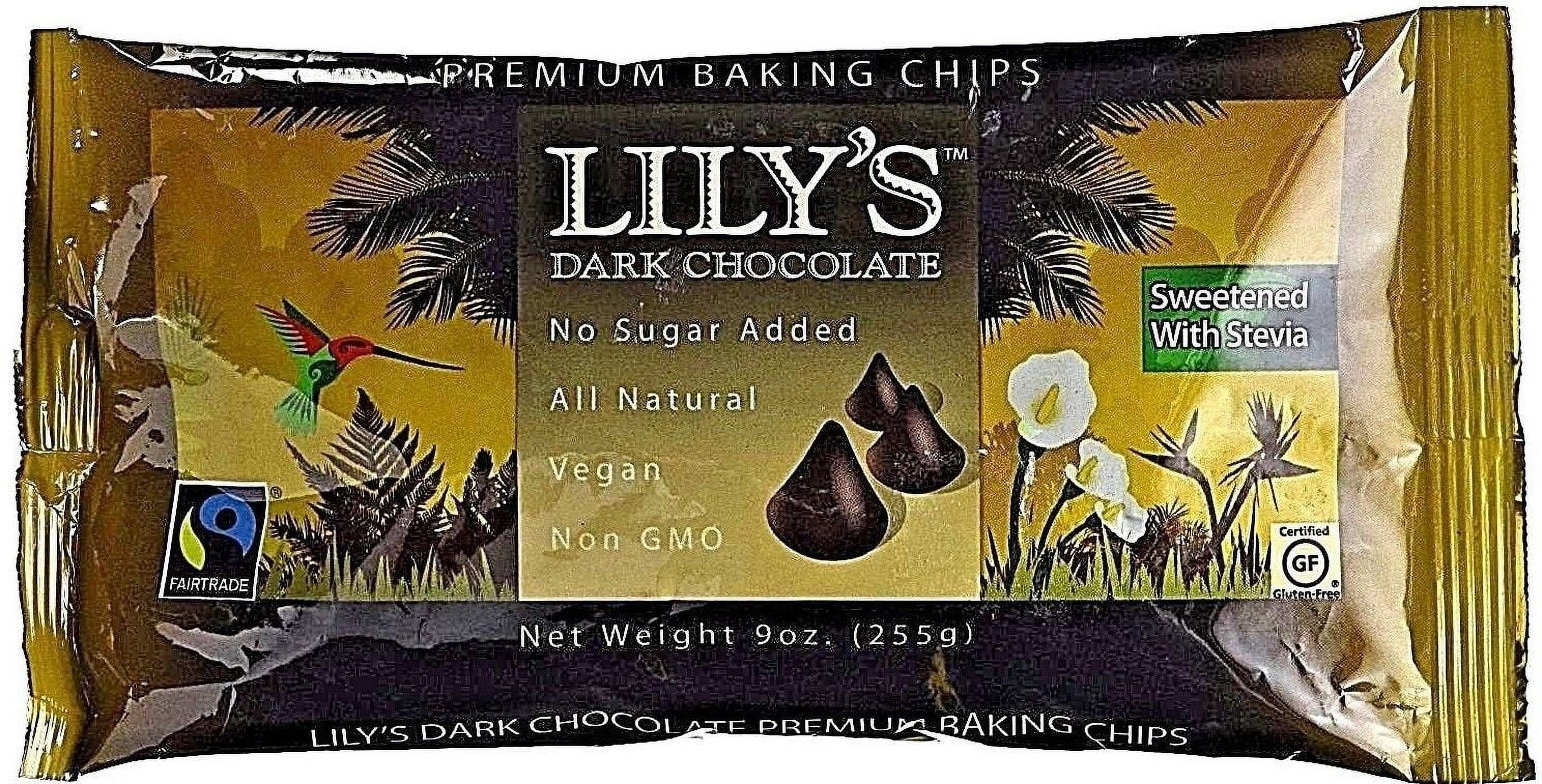Lily's Dark Chocolate Premium Baking Chips, 9 Ounce - Walmart.com