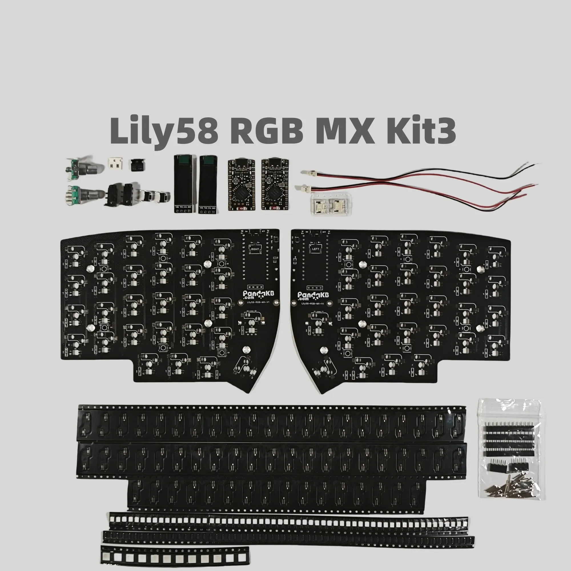 Lily58 RGB MX Split Keyboard PCB Kit - for Custom Mechanical Keyboards ...