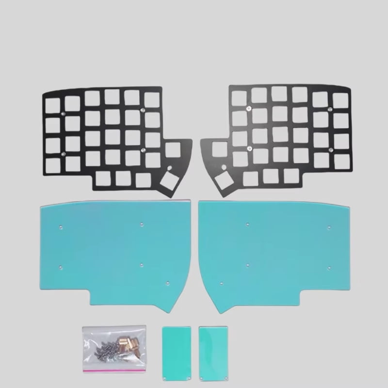 Lily58 Sandwich Keyboard Case - FR4 Plate & Acrylic Panel Set for MX ...