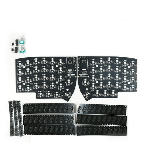 Lily58 Split Keyboard Kit, Low Profile Choc Switch DIY Keyboard PCB Kit ...