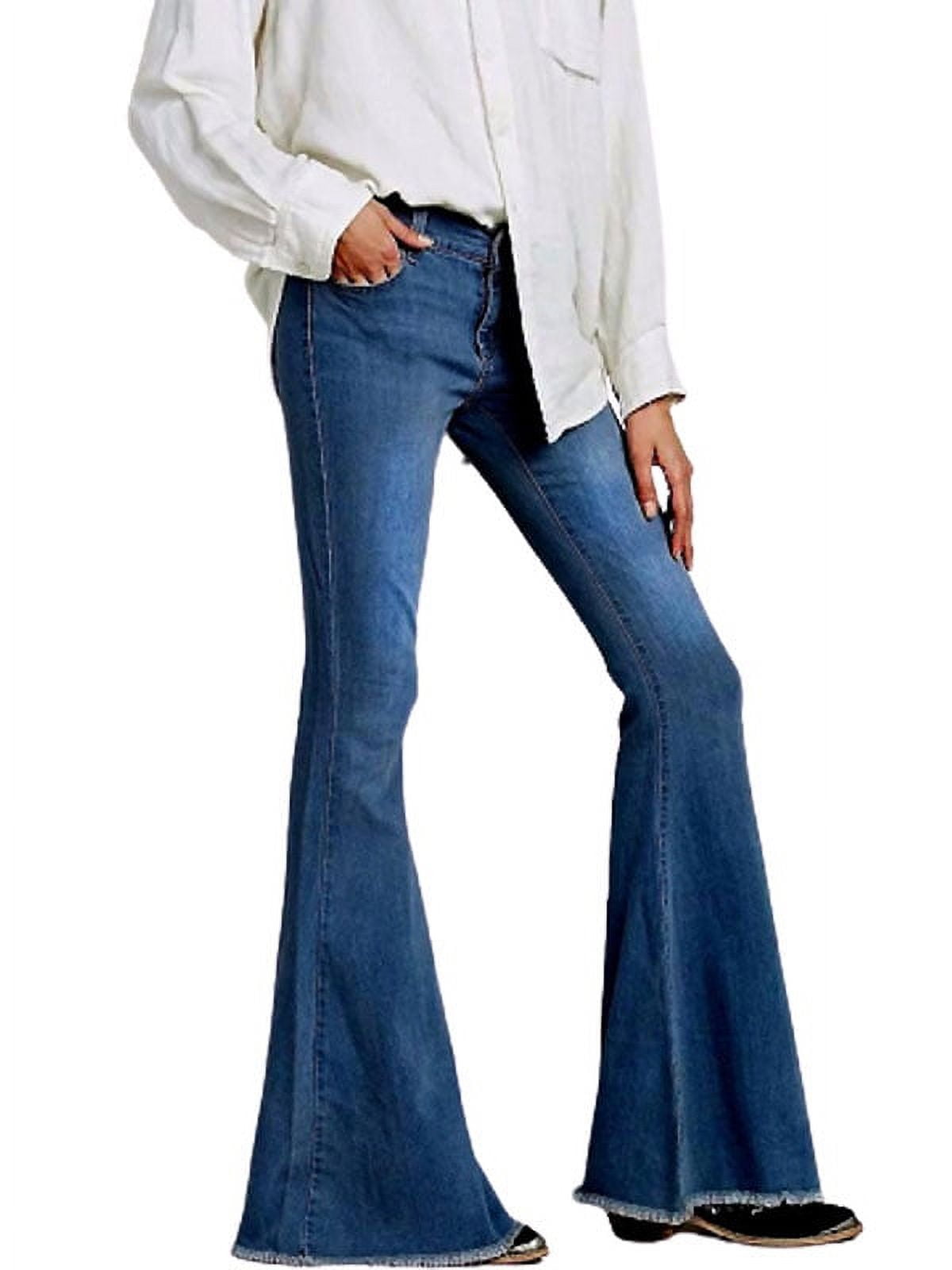 LilyLLL Skinny Bootcut Jeans Flared Bell Bottom Wide Leg Denim Pants ...