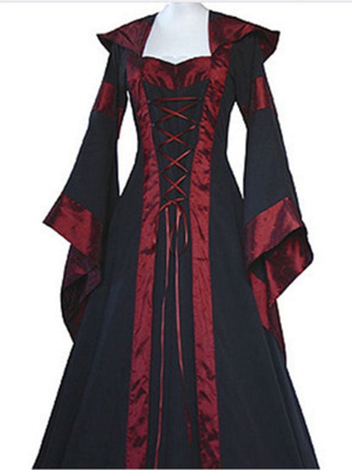 LilyLLL Womens Halloween Costumes Renaissance Medieval Victorian Flared ...