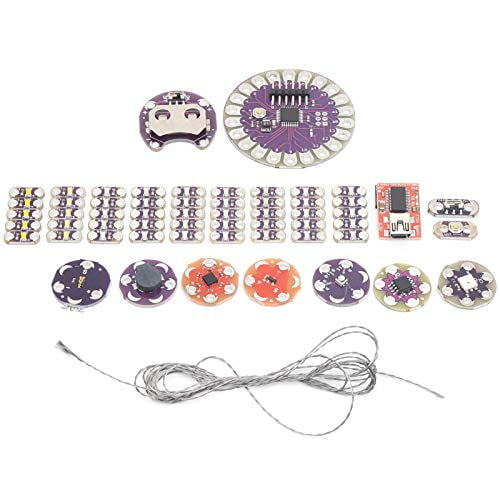 Lilypad Kit Wearable Electronic LED and Sensor Kit Temperature Sensor ...
