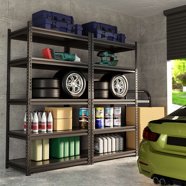 Costway 1 PC 71'' Heavy Duty Storage Shelf Steel Metal Garage Rack 5 ...