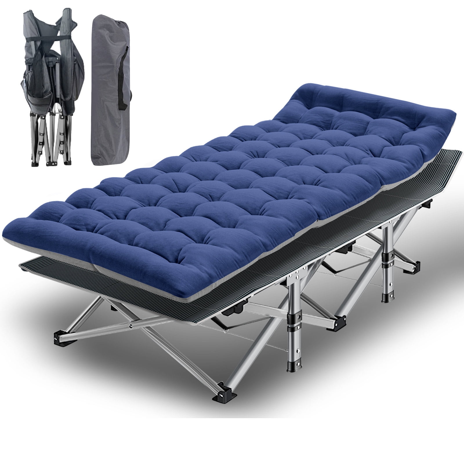 Lilypelle Adult Folding Camping Cot, Heavy Duty Sleeping Cot Bed with ...