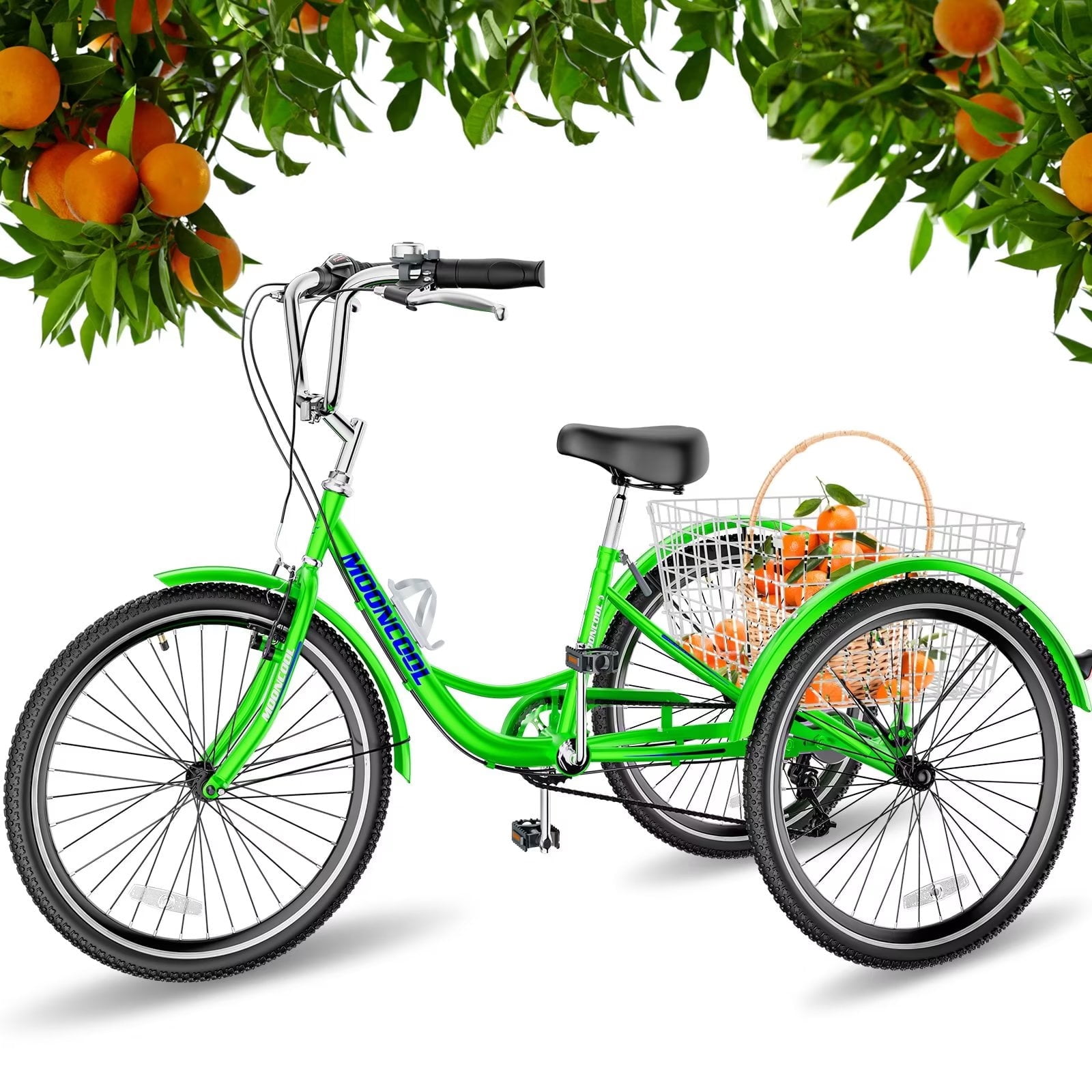 Lilypelle Adult Tricycle 7 Speed Adult Trikes 20-Inch,3 Wheel Bikes ...