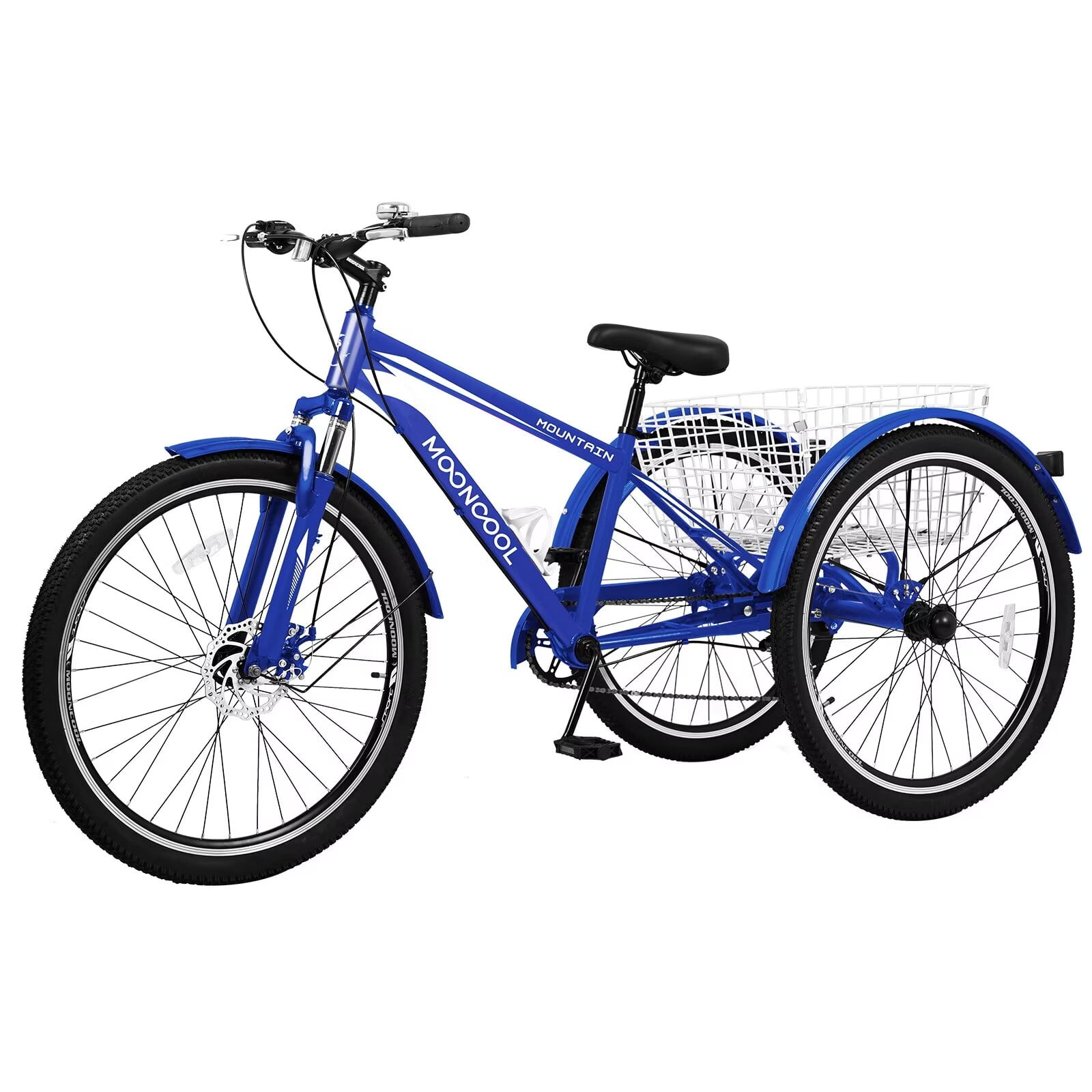 Lilypelle Adult Tricycle, 7 Speed Three Wheel Bike, 24 inch Mountain ...