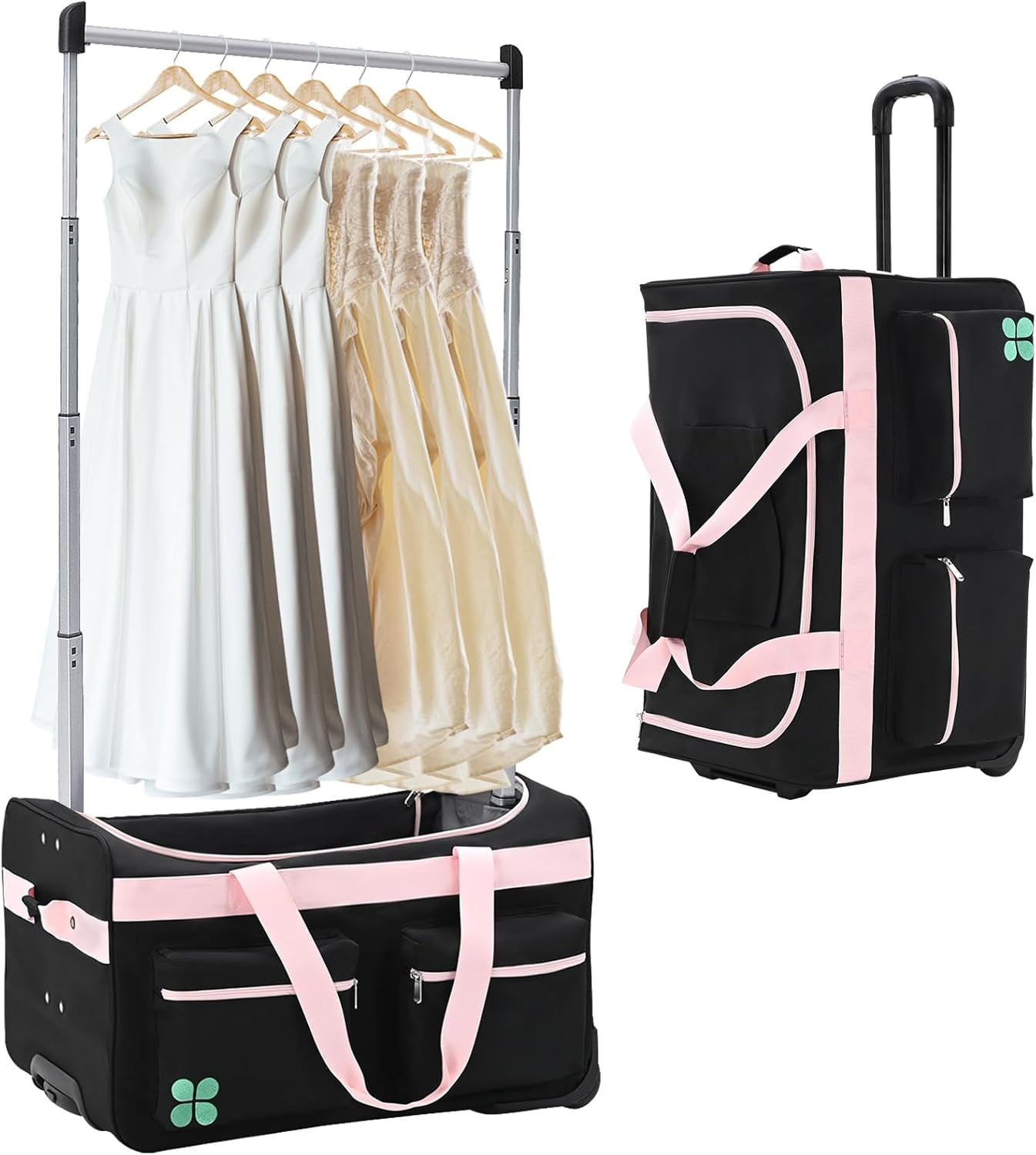 Lilypelle Dance Bag With Garment Rack, 23" Dance Costumes Rolling ...