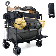 Ozark Trail All Terrain Foldable Push Pull Wagon, 48" Height - Walmart.com