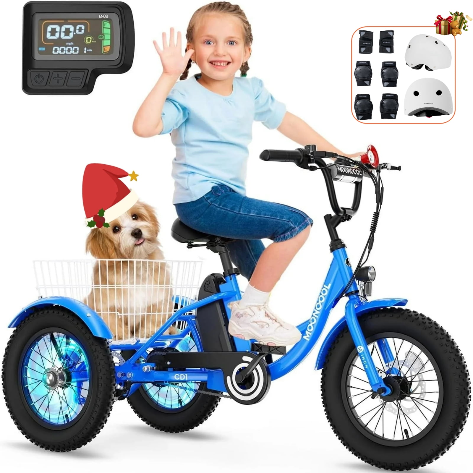 Lilypelle Electric tricycle for Kids , 6/9/12Mph three wheel electric ...