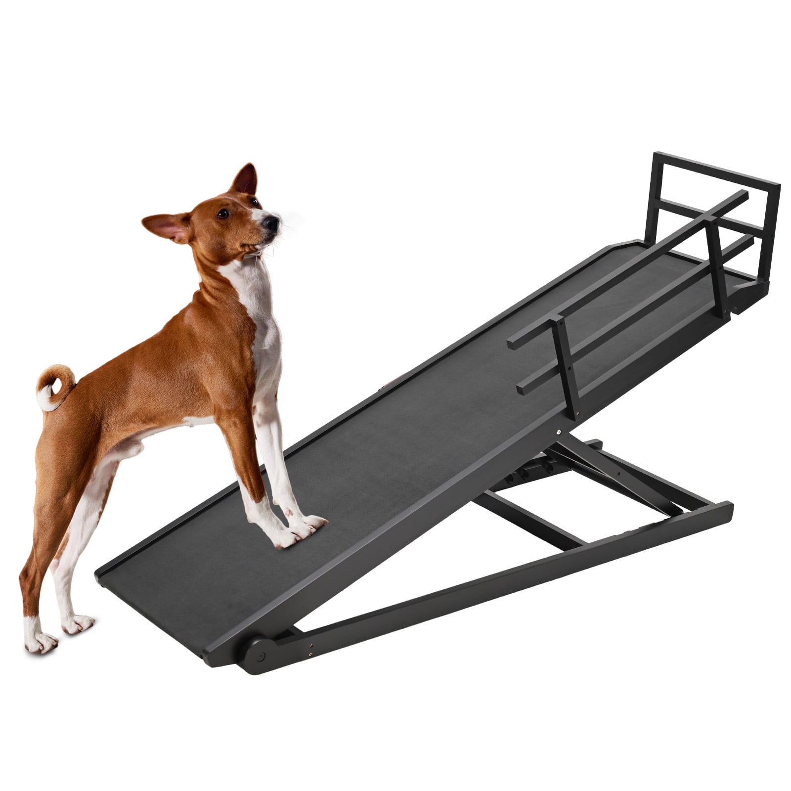 Lilypelle Foldable Pet Ramp,Adjustable Wood Dog Ramp with 5 Adjustable ...