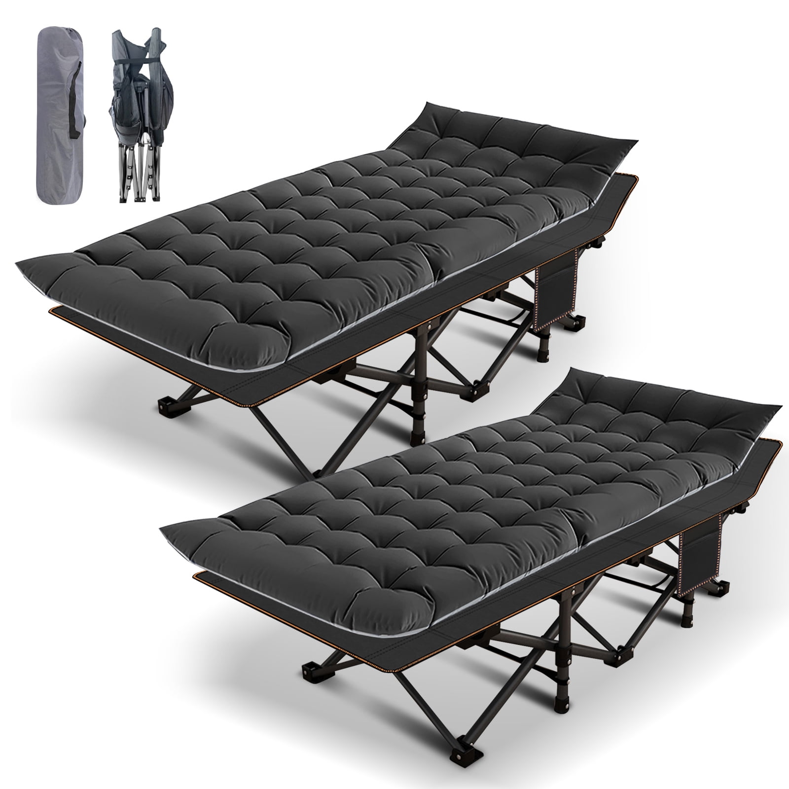 Lilypelle Folding Camping Cot for Adults, Portable Sleeping Cot ...