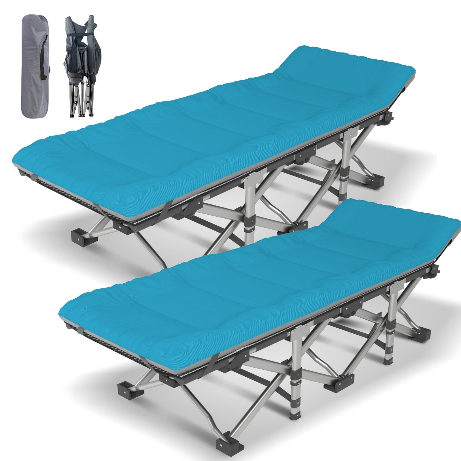 Lilypelle Folding Camping Cot for Adults, Portable Sleeping Cot ...