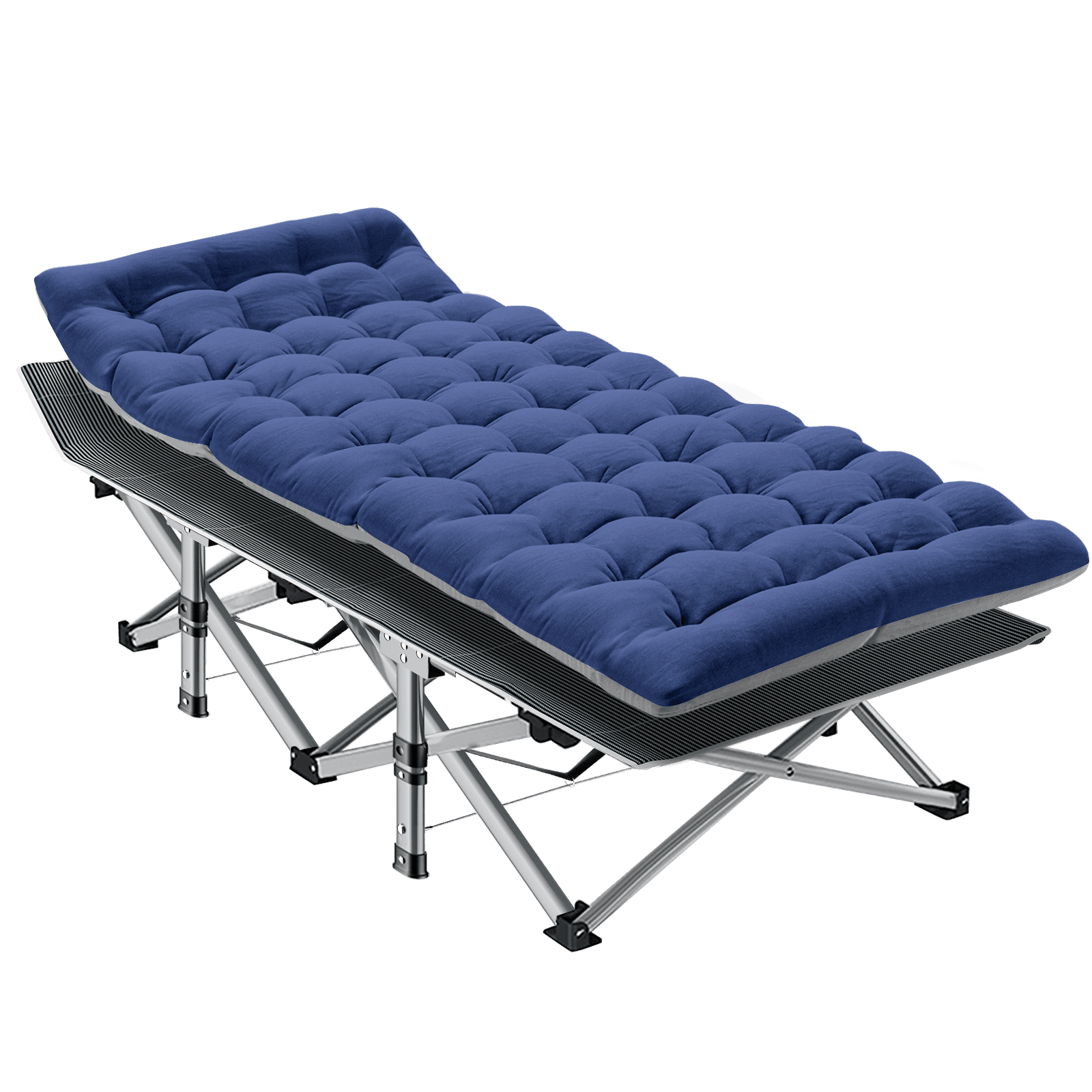 Lilypelle Folding Camping Cots for Adults, Double Layer 1200D Folding ...