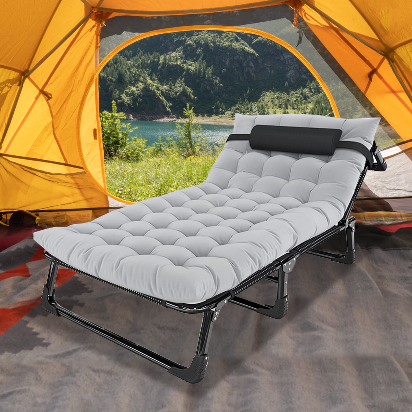 Lilypelle Folding Chaise Lounge Oversized Support 500lbs, Extra High ...
