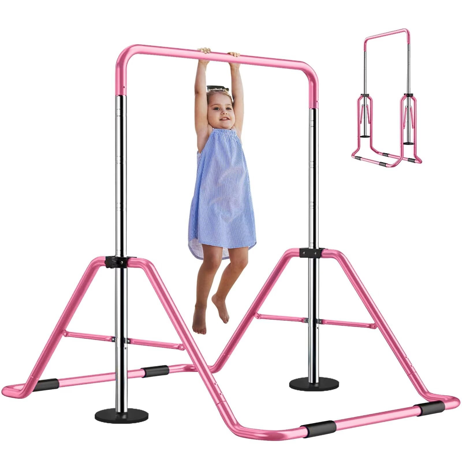 Lilypelle Pro-Gymnastics Bars Kids Kip Training Bars for home, Folding ...