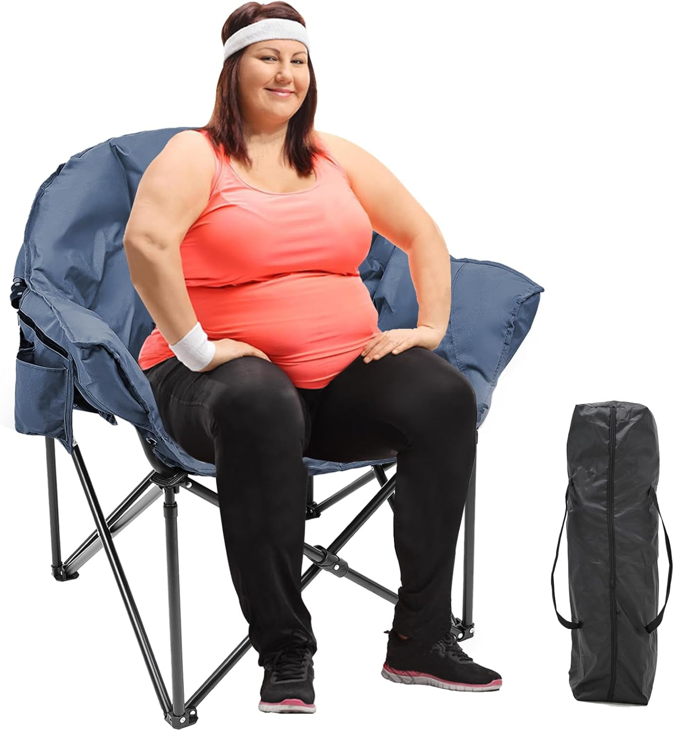 Lilypelle Heated Camping Chair Oversized, Outdoor Portable Heated ...