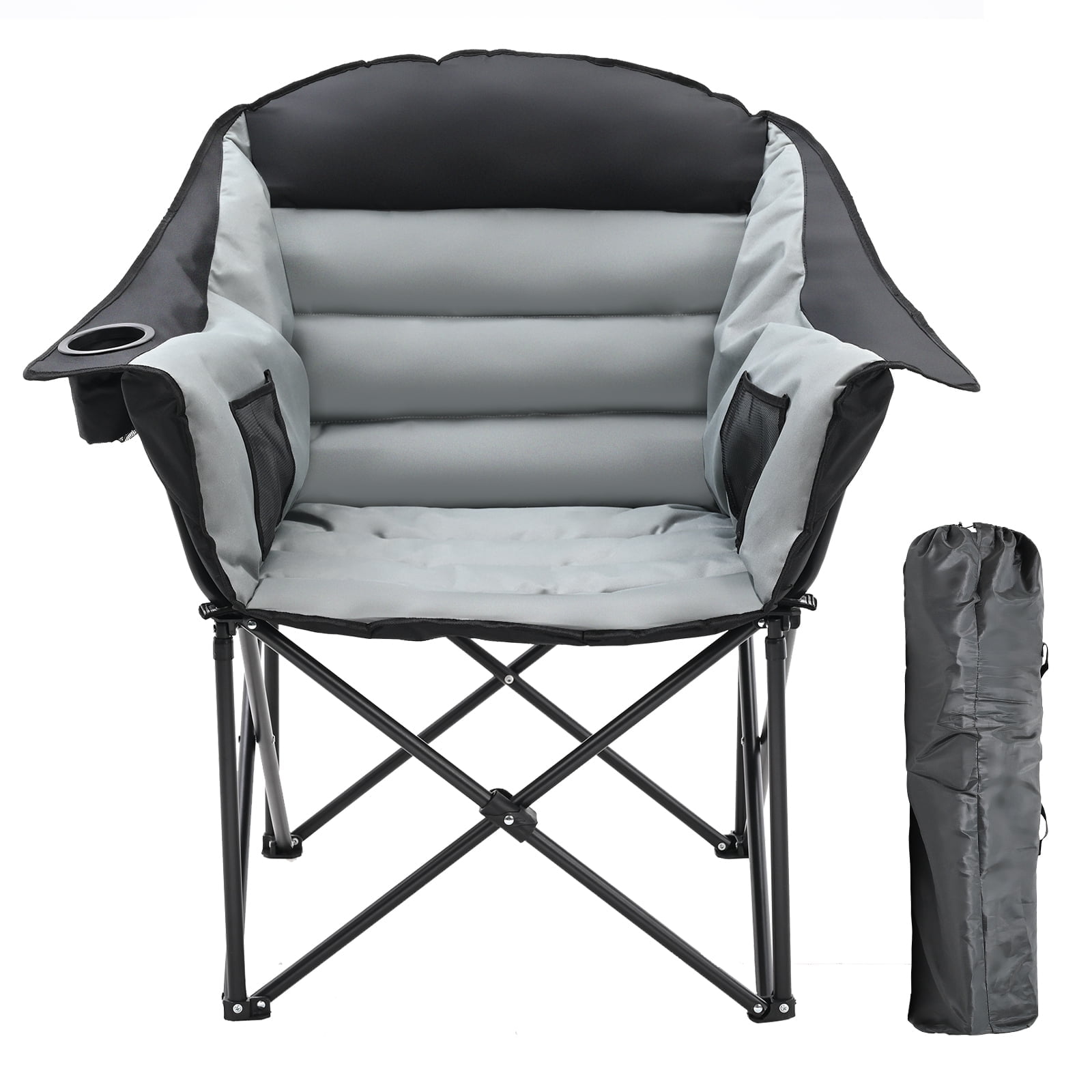 Lilypelle Oversized Camping Chair, Folding Moon Saucer Chair for Adults ...