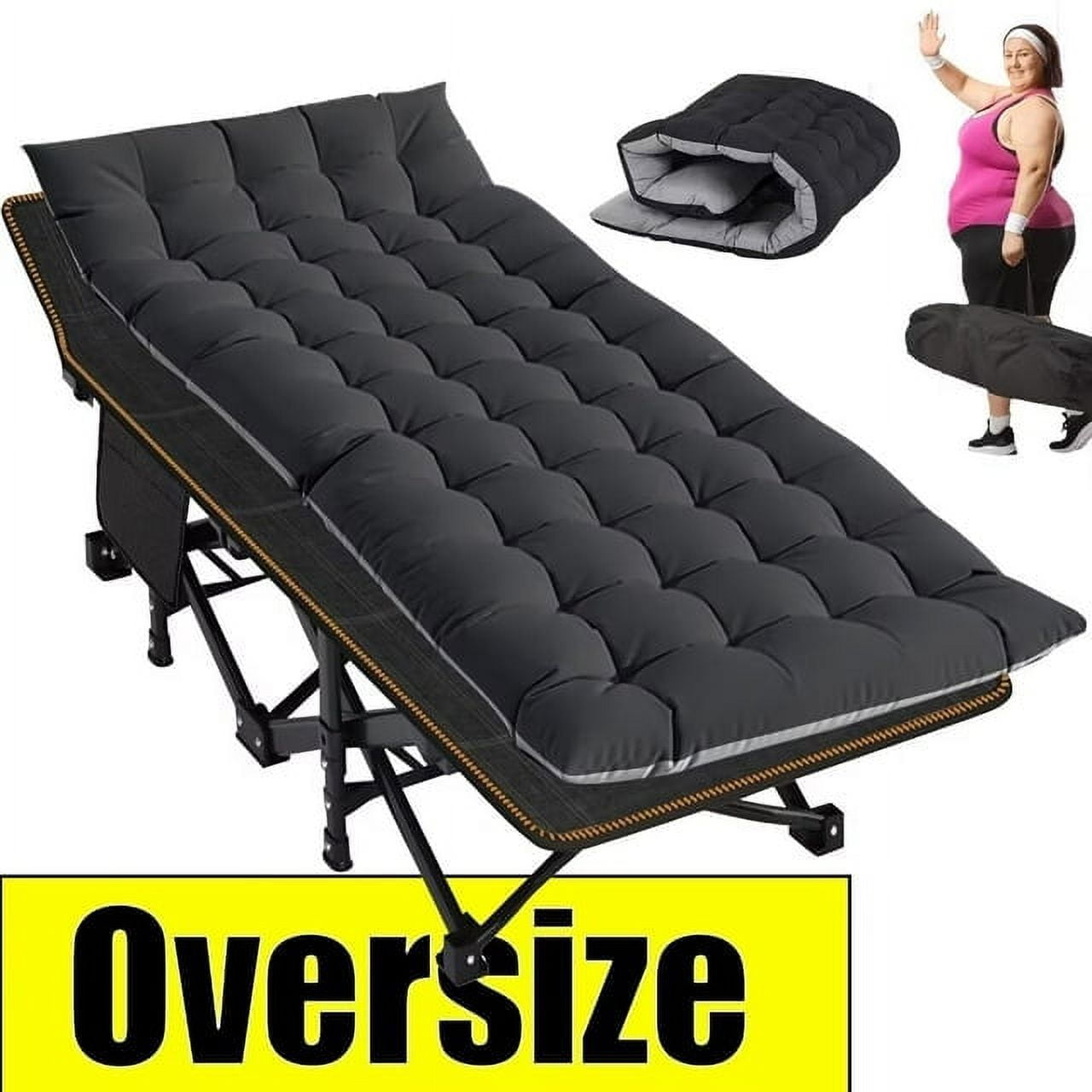 Lilypelle Portable Heavy Duty Xxl Folding Camping Cot Quick Setup