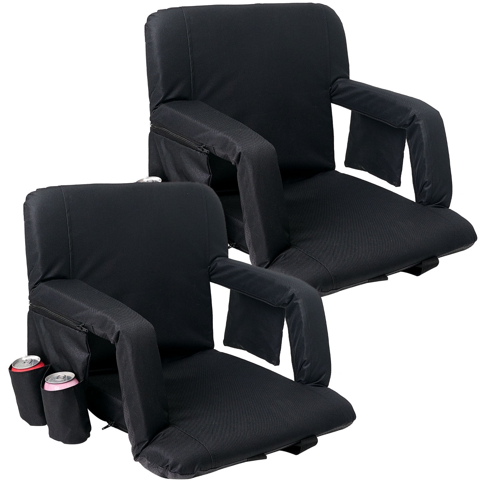 Lilypelle Stadium Seats for Bleachers with Back Support, 6 Reclining ...