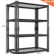 Costway Large Sturdy Utility 5-Tier Adjustable Storage Rack, 71'' Heavy ...
