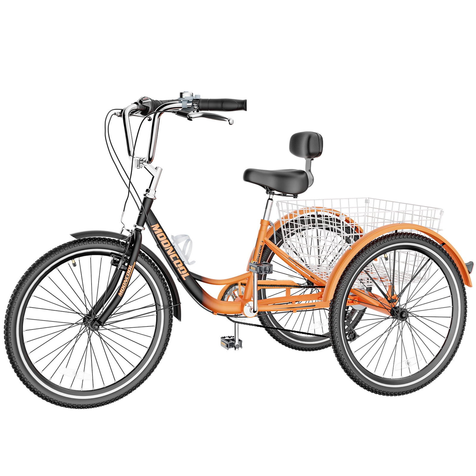 "Lilypelle 26"" Three-Wheel Bike, 7-Speed Tricycle for Seniors ...