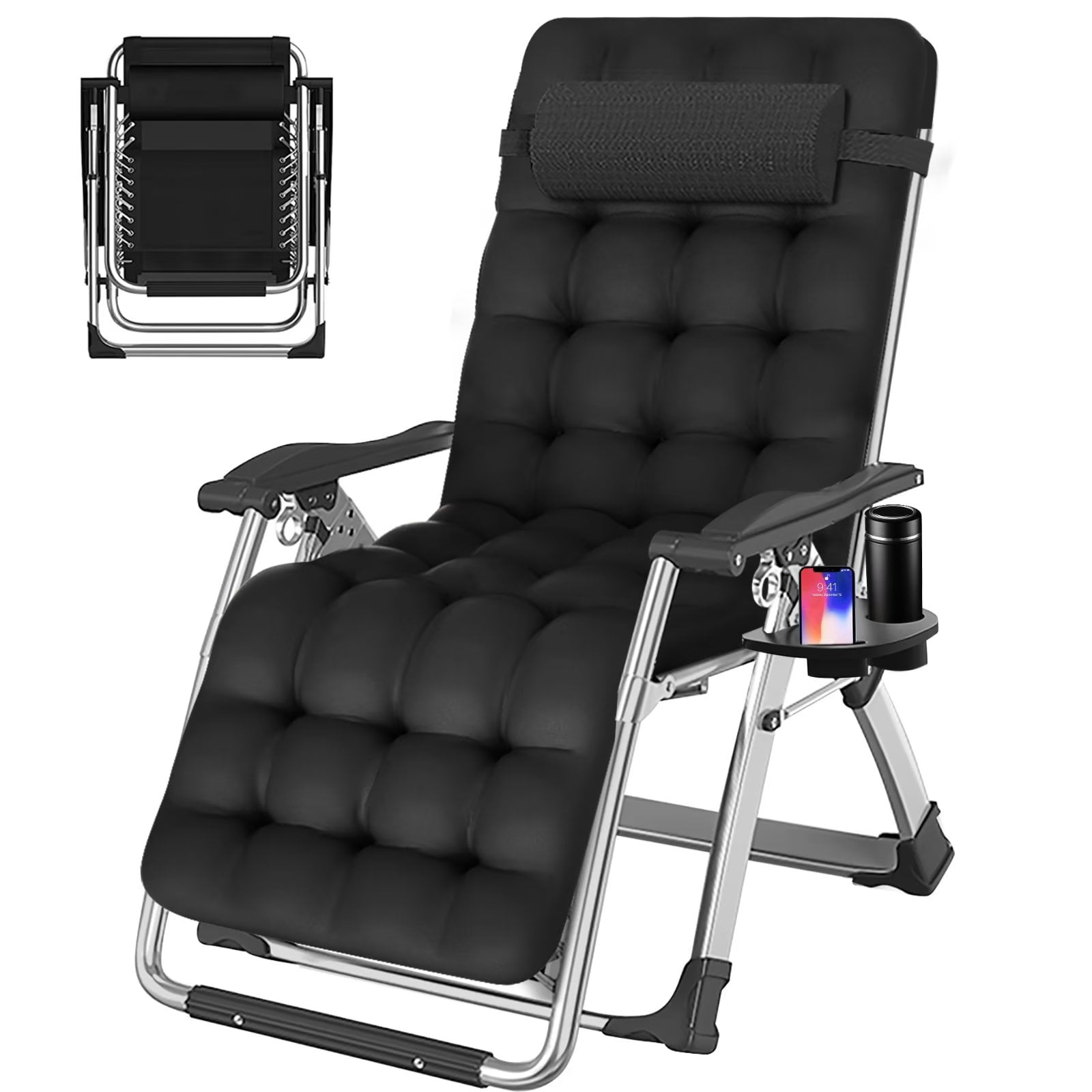Lilypelle Zero Gravity Chair with Breathable Mat&Tray Outdoor Lounge ...