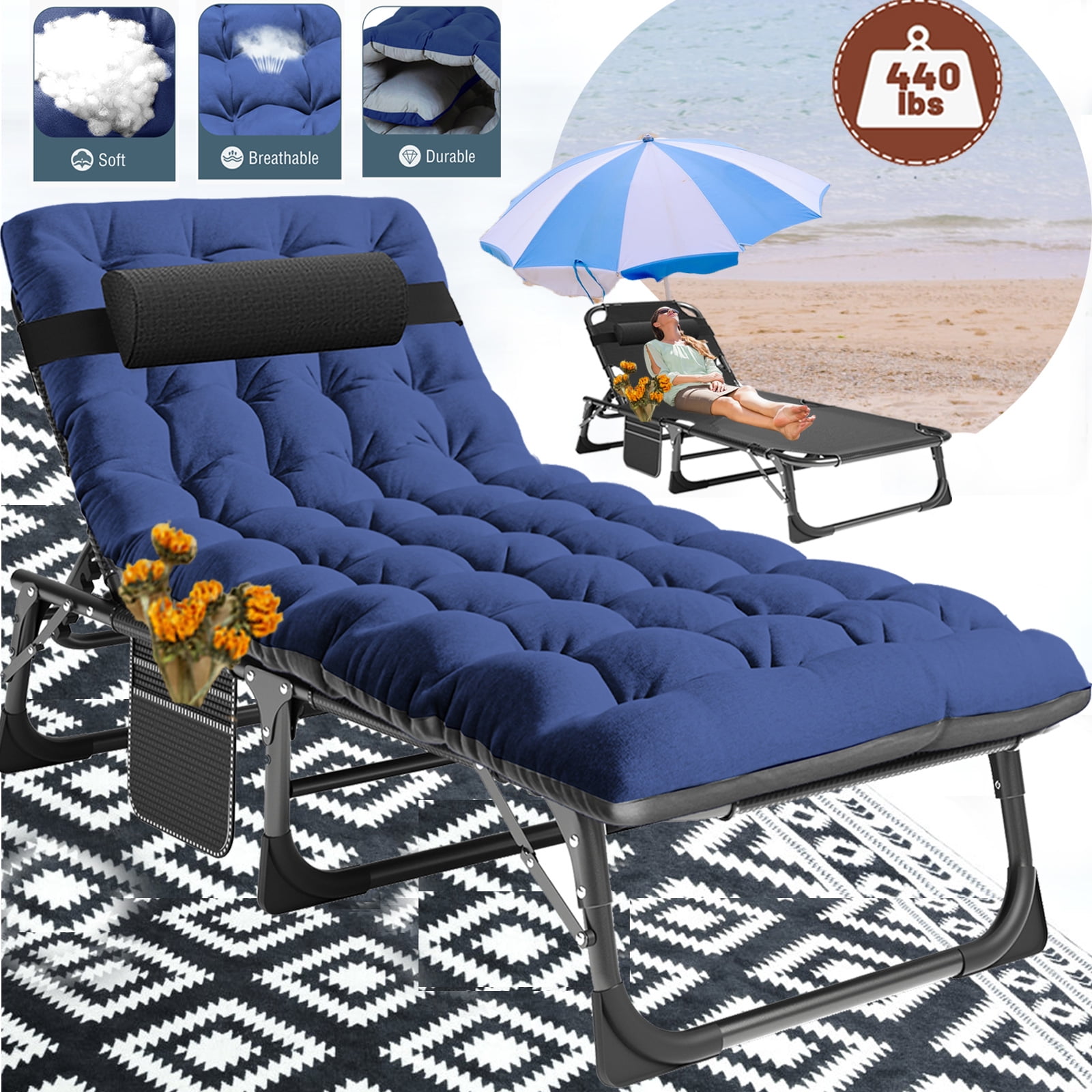 Lilypelle folding cot with mattress,Heavy Duty Sleeping Cots with Carry ...