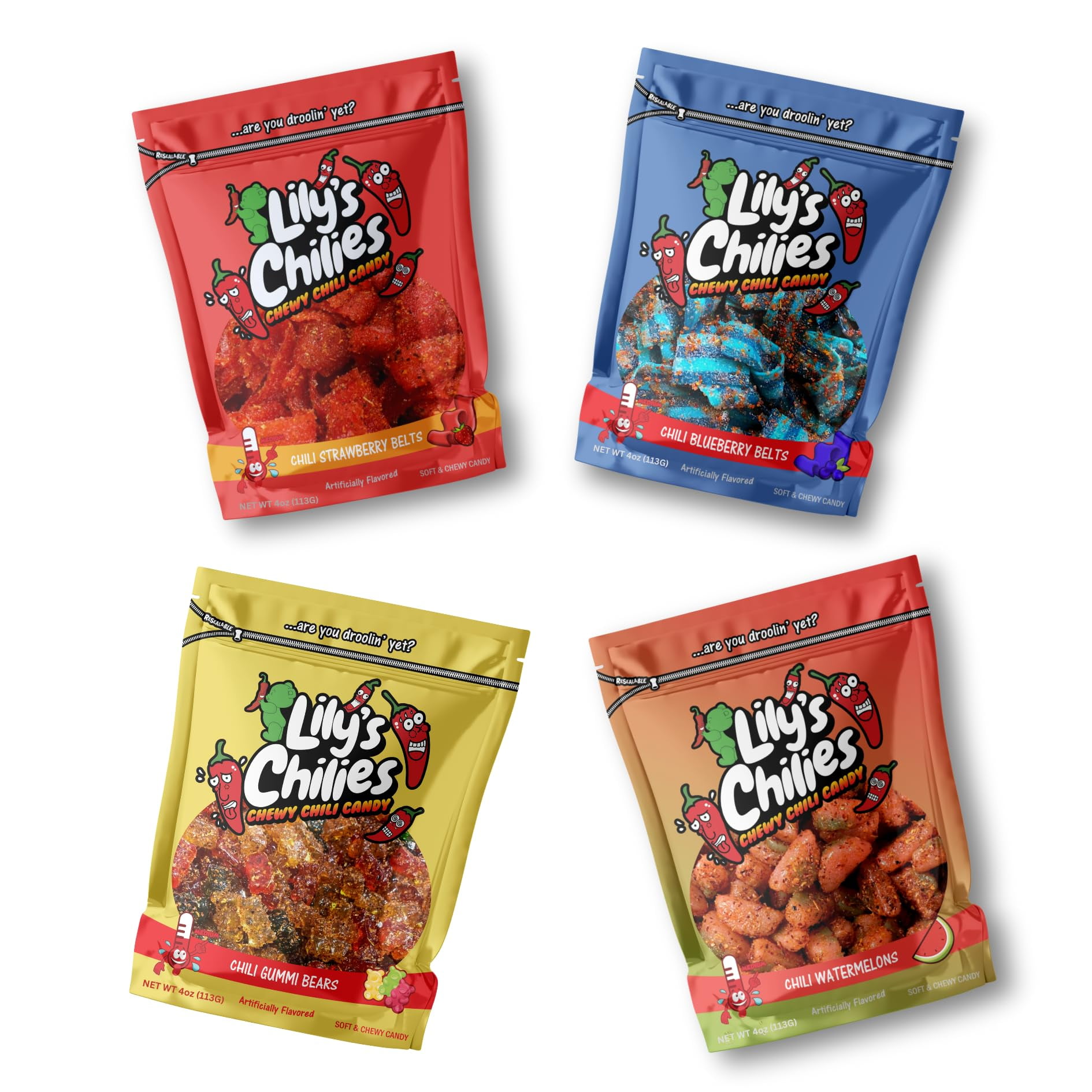 Lilys Chilies, Sour and MFF30 Chili Chewy Candy (Variety Pack ...